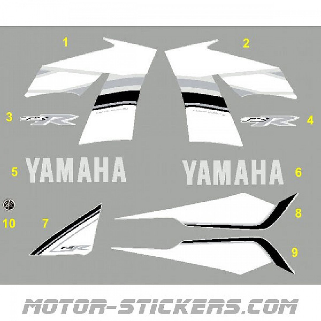 Yamaha TZR 50 2009 autocollants